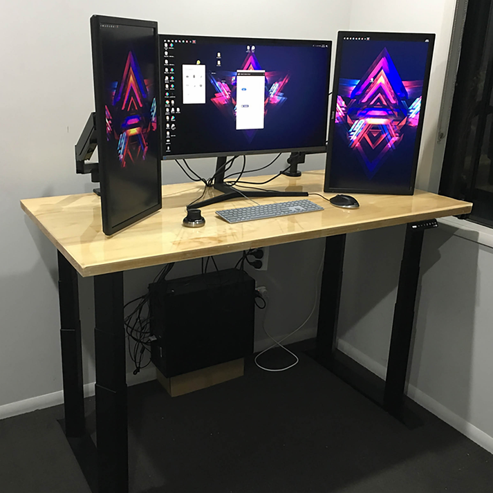Heavy Duty Standing Desk with Custom Melamine Desk Top – Stando.