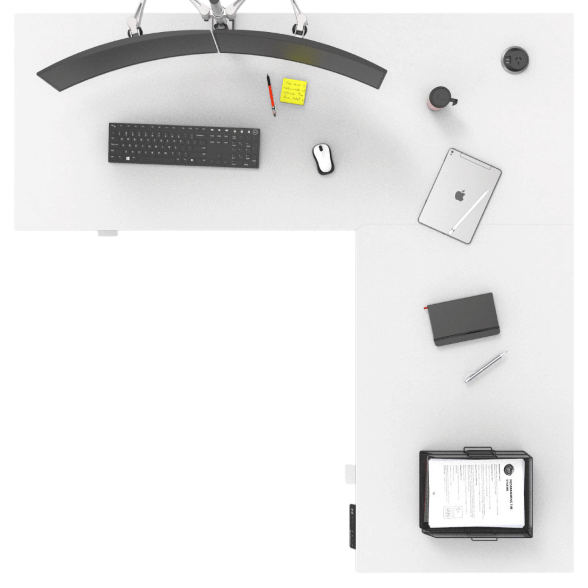 Corner Standing Desks - Curved, L-Shaped, & Heavy Duty | Australia Wide ...