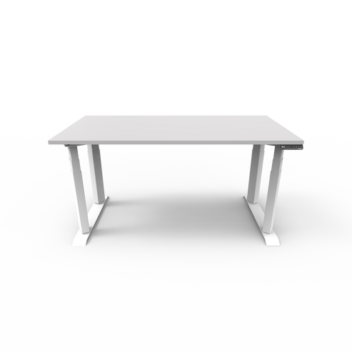 Heavy Duty 4 Leg Standing Desk with Custom Melamine Desk Top – Stando.