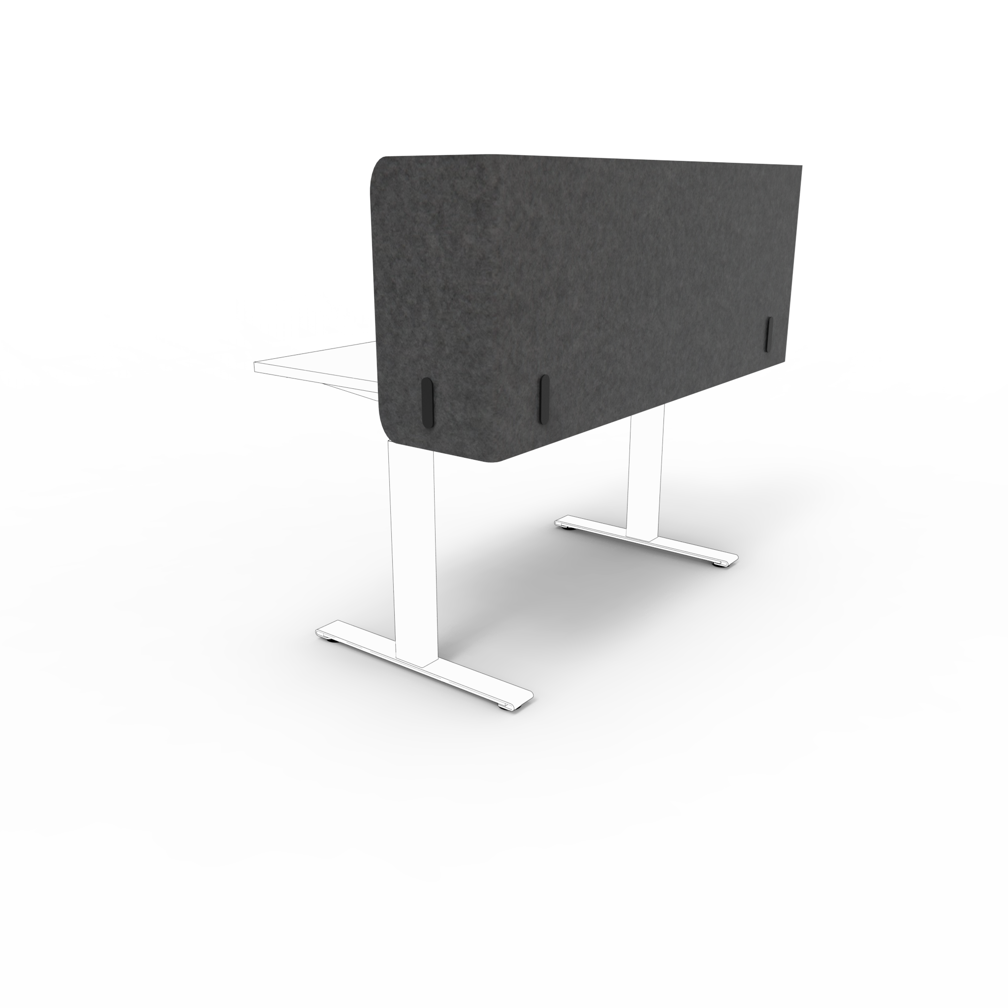 Wrap Around Desk Screen | Half Nook | Custom Made Fast – Stando.