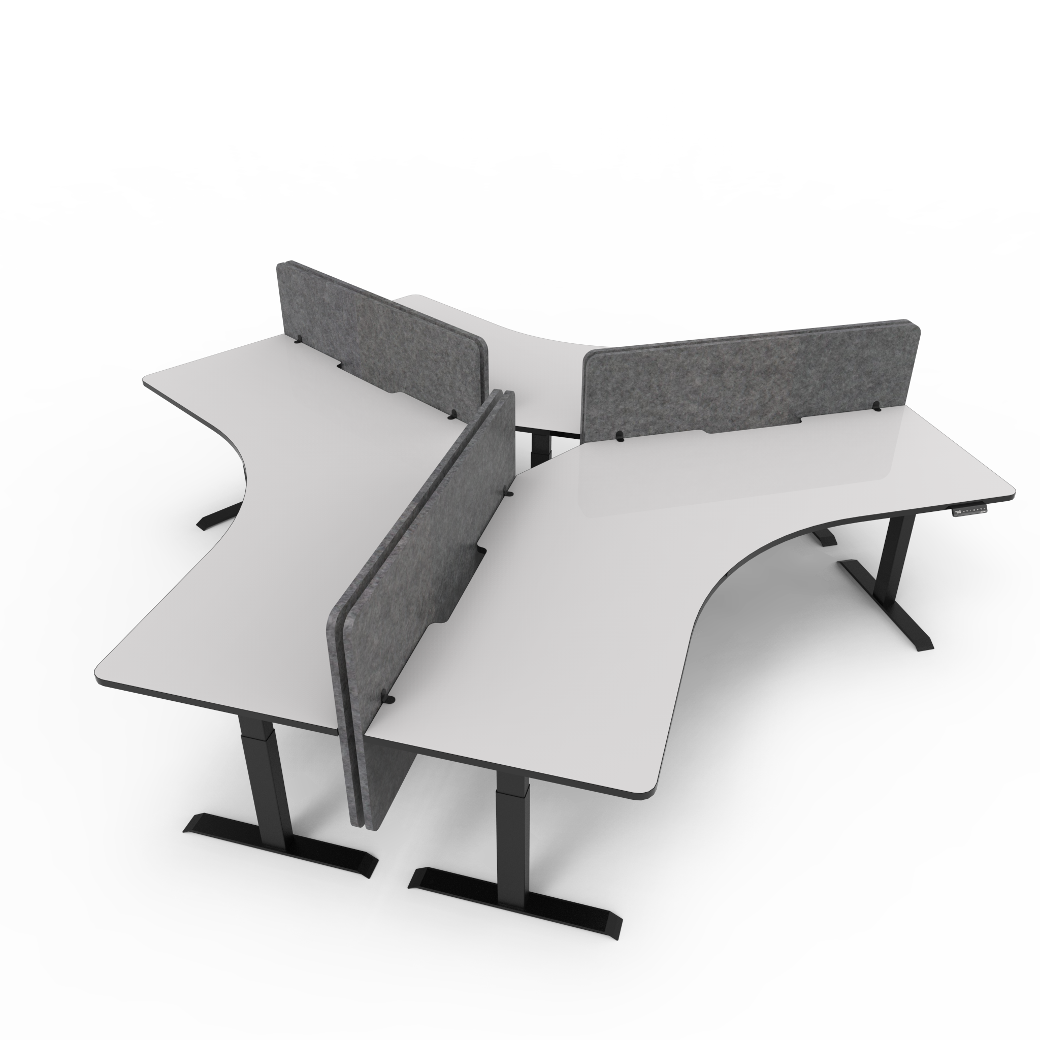 Command Centre 120 Degree Sit Stand Desk – Stando.