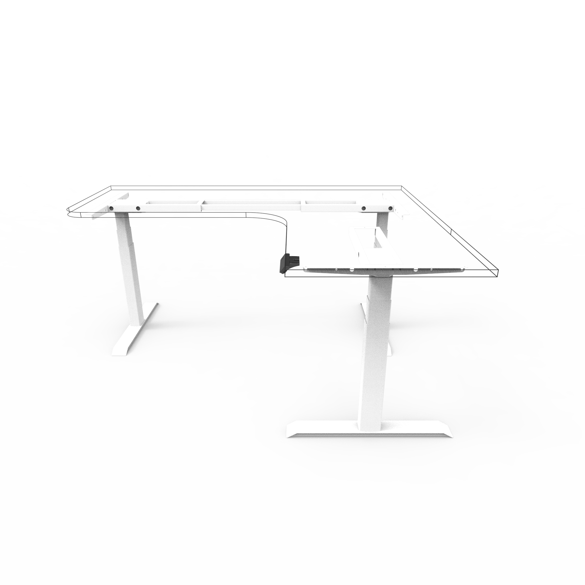 Corner Standing Desks - Curved, L-Shaped, & Heavy Duty | Australia Wide ...